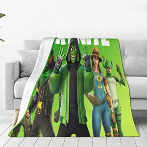 Gaming Blanket Personalized Cozy virbant Flannel Fleece Throw Blanket Home Decor for Game Fans 60x 50inches