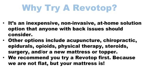 Revotop Mattress Topper for Back Pain (Large)