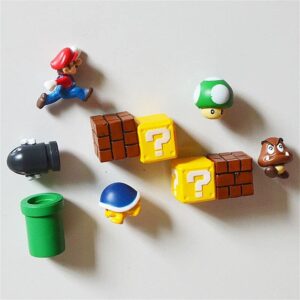 20 PCS Super Mario Fridge Magnets - 3D Refrigerator Magnets Set,Office Magnets,Calendar Magnet,Whiteboard Magnets,Christmas Magnets,Perfect for Ornaments Decoration collectionism