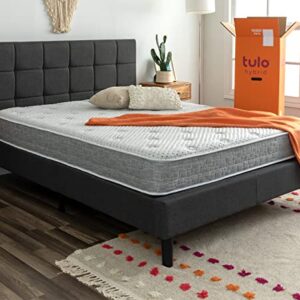 Tulo by Mattress Firm | 8 INCH Memory Foam Plus Coil Support Hybrid Mattress | Bed-in-A-Box | Firm Comfort | King