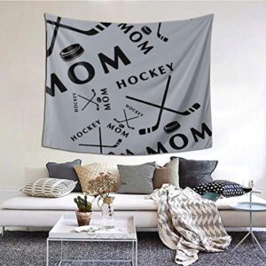 Cyloten Blanket Hockey Mom Fleece Blanket Foldrable Throw Blanket Washable Couch Sofa Fuzzy Blanket Reversible Plush Blanket Beach Blanket for Home Office