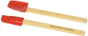 norpro - 3000r norpro 2-piece mini spatula set, red