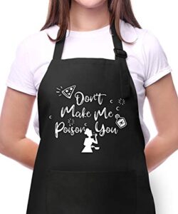 bbq grill aprons for men&women- funny aprons for mom dad friend professional cooking apron one size fits all best for cooking bbq baking gardening grilling