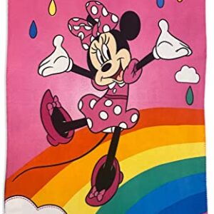 MinnieMouse Cozy Fleece Throw Blanket 40 x 60 (Pink)