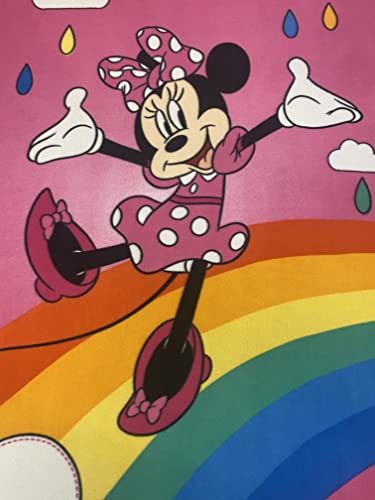 MinnieMouse Cozy Fleece Throw Blanket 40 x 60 (Pink)