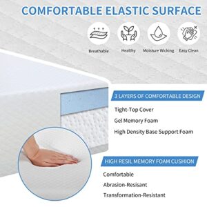 CL.HPAHKL Gel Memory Foam Mattress 8 inch Queen Size Mattress with Removable Soft Cover Medium Firm Mattresses CertiPUR-US Certified/Bed-in-a-Box for Cool Sleep Relieving Pressure Relief