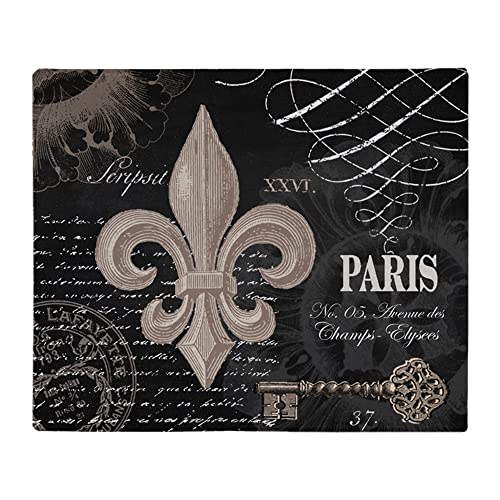 CafePress Modern Vintage French Fleur De Lis Throw Blanket Super Soft Fleece Plush Throw Blanket, 60"x50"