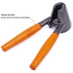 Anwenk Heavy Duty Nutcracker Pecan Walnut Plier Opener Tool with Wood Handle