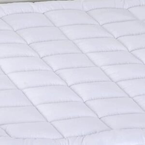 Royal Plush Mattress Topper, Full, 2 Inches Hypoallergenic Overfilled Down Alternative Anchor Bands Mattress Topper