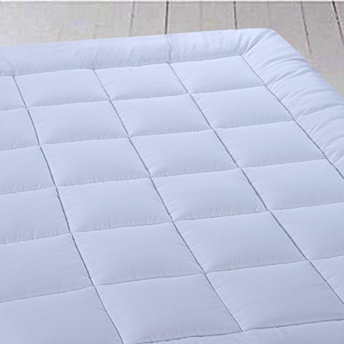 Royal Plush Mattress Topper, Full, 2 Inches Hypoallergenic Overfilled Down Alternative Anchor Bands Mattress Topper