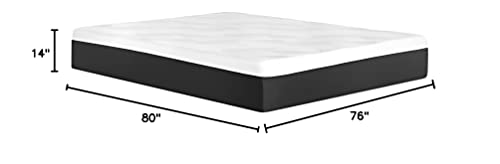 Glacial Ultra Plush 14" Gel Memory Foam Mattress, King