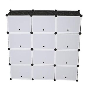 temipty Portable Shoe Rack Organizer 48 Pair Tower Shelf Storage Cabinet Stand Expandable for Heels, Boots, Slippers， 8 Tier Black