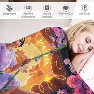 TNHPYEG Funny Blanket Encanto Throw Blankets, Plush Fuzzy Blankets and Throws for Better Sleep, Thick Air Condition Blanket 60*80inch