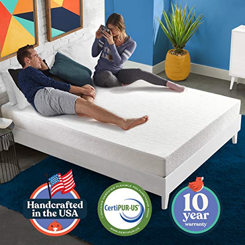 EARLY BIRD Essentials 10 Inch Gel Memory Foam Mattress, Twin, Dual Layer Comfort