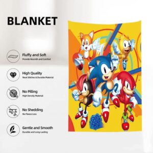 Anime Throw Blankets Flannel Fleece Warm Soft Blanket for Couch Sofa Bed Travel Camping Kids Adult Gifts (Color 3, 50 x 40 inches)