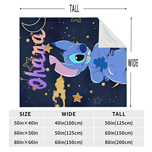 Cute Cartoon Throw Blanket Soft Lightweight Air Conditioner Blanket Plush Blanket for Sofa Couch Bed Home Decorative 50"x40"