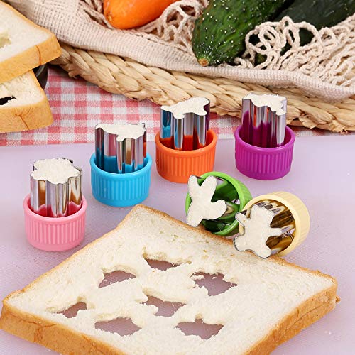 Vegetable Cutter Shapes Set Mini Sizes Cookie Cutters Set Fruit Cookie Pastry Stamps Mold Food Decorative Kids Baking and Food Supplement Tools (24pcs cutters）