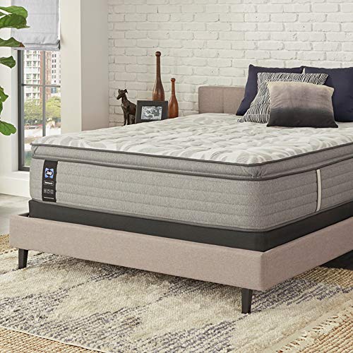 Sealy Posturepedic Spring Silver Pine Euro Pillowtop Soft Feel Mattress and 5-Inch Foundation, King