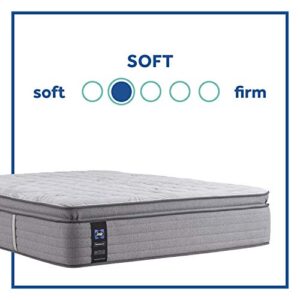 Sealy Posturepedic Spring Silver Pine Euro Pillowtop Soft Feel Mattress and 5-Inch Foundation, King