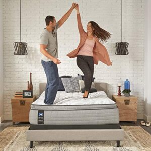 Sealy Posturepedic Spring Silver Pine Euro Pillowtop Soft Feel Mattress and 5-Inch Foundation, King