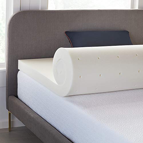 LUCID 3 Inch Ventilated Memory Foam Mattress Topper 3-Year Warranty - King