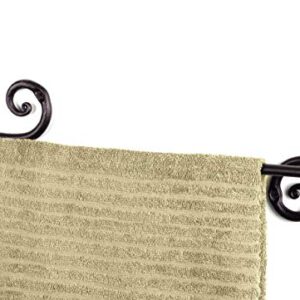 RTZEN Wrought Iron Bathroom Accessories Set, Decorative Hand Towel Bar and Body Towel Bar Hanger