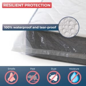 WRAPPYBAG® – Protective Plastic Mattress Bag — King / Cali-King Sizes — Waterproof, Anti-Tear Storage Bag — for House Moves, Storage and Transport