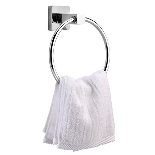 Asixx Towel Ring, Stainless Steel Towel Ring Bathroom Towel Ring Towel Holder Bathroom Accessories Wall Mounted