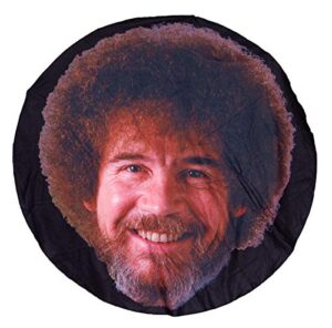 calhoun officially licensed bob ross face lightweight throw blanket