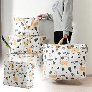 1/3pcs large storage bags, storage bins closet organizer large-capacity storage bag with handle largecapacity storage bag foldable bucket for quilt blanket suitcase comforters furniture cover (51*12*45cm)