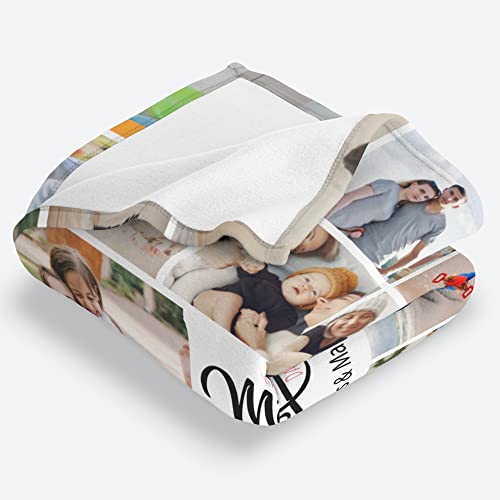 Personalized Blanket, Personalized Gifts for Women, Mothers Day Photo Gifts, Custom Blanket with Photos, Customized Blankets with Photos, Photo Blanket Gifts for Mom from Daughter