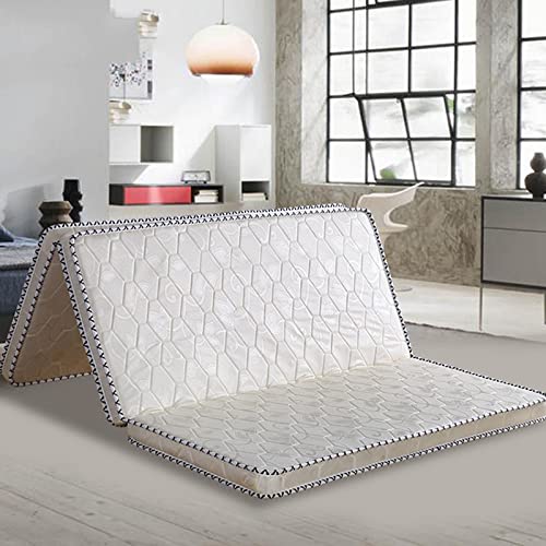 QQCC Mattress Topper Bed Massage Mattress Topper Hard Mattress Natural Coir Mattress Pad for Single Double Size (Color Classification : Gold, Size : 135x200cm)