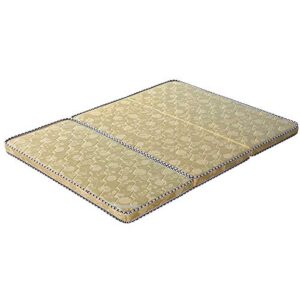 QQCC Mattress Topper Bed Massage Mattress Topper Hard Mattress Natural Coir Mattress Pad for Single Double Size (Color Classification : Gold, Size : 135x200cm)