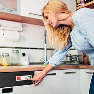 Dishwasher Magnet Clean Dirty Sign Shutter Only Changes When You Push It Non-Scratching Strong Magnet or 3M Adhesive Options Indicator Tells Whether Dishes are Clean or Dirty (Modern Silver)