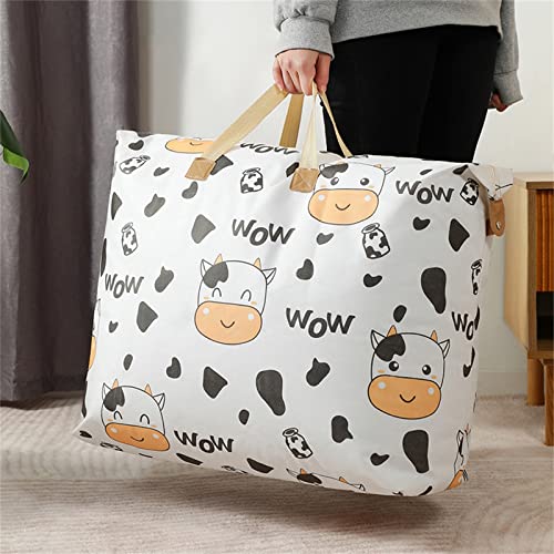 4Pcs Large Storage Bags, Storage Bins Closet Organizer Large-capacity Storage Bag With Handle Largecapacity Storage Bag Foldable Bucket For Quilt Blanket Suitcase Comforters Furniture Cover