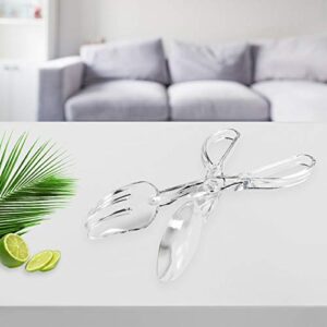 Plastic Serving Scissor Tong - 11.25" | Clear | 1 Pc.