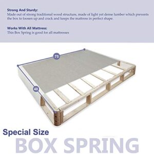 Mattress Solution 10-Inch Medium Plush Eurotop Pillowtop Innerspring Mattress and 8" Split Wood Boxspring/Foundation Set, with Frame, 75" X 48", 1