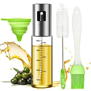 elirivawet oil sprayer for cooking, olive oil sprayer mister, oil dispenser, 100ml olive oil spray bottle, oil spritzer for salad, bbq, kitchen baking, roasting, air fryer