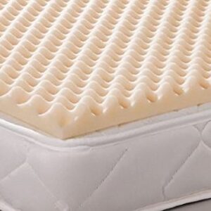 Geneva Healthcare Egg Crate Convoluted Foam Mattress Pad 3" Standard King Size Topper - 3" x 76" x 80"