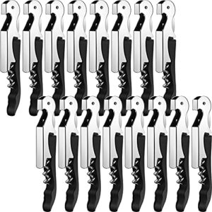 16 pieces wine keys opener black travel corkscrew wine opener waiter corkscrew wine opener beer bottle opener bartender key wine opener for home office kitchen restaurant bar applications