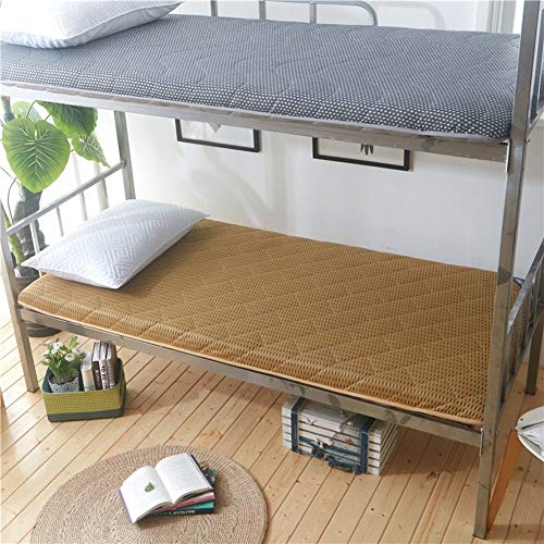 Soft Japanese Quilting Futon Mattresses, Thicken 10cm Tatami Mattress Foldable Floor Mat, Four Seasons Sleeping Pad-Coffee Twin: 90x200cm