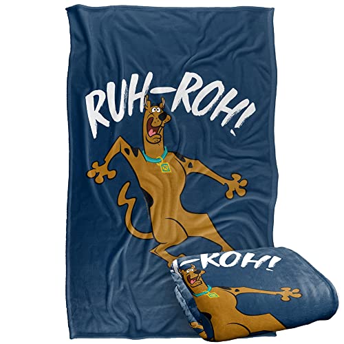 Scooby Doo Ruh Roh Silky Touch Super Soft Throw Blanket 36" x 58",Ruh Roh