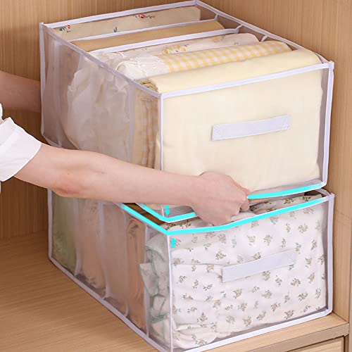 Spida Mount Foldable Sheet Organizer, Bed Sheet Organizer Foldable, Individual Foldable Bed Sheet Set Organizer, Sheet Organizer Foldable Box (white, 2 pcs 5 grids)