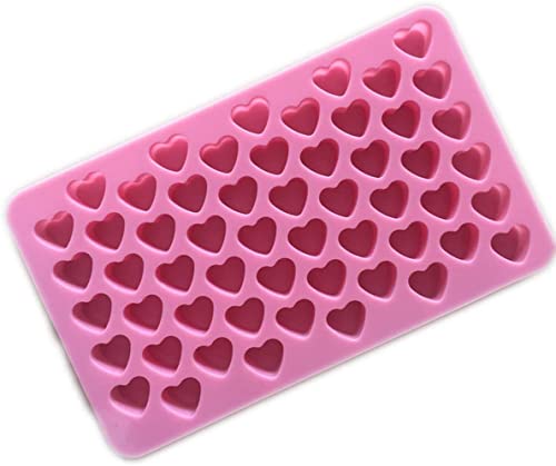 Silicone mold Mini Heart Shape Silicone Ice Cube / Chocolate Mold Pink