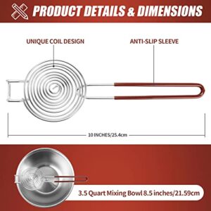 SOLEADER Egg Separator-Yolk White Separator Tool-Food Grade Stainless Steel-Dishwasher Safe-Work for XL Jumbo Eggs