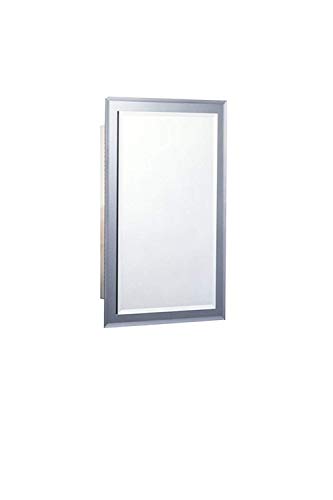 Jensen 1450BC Mirror on Mirror Frameless Single-Door Recessed Medicine Cabinet