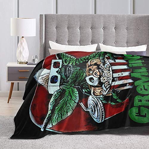 Needlove Gremlins-Gizmo Throw Blanket Suitable Ultra Soft Weighted Bedding Fleece Blanket for Sofa Bed Office 60"x50" Travel Multi-Size for Adult