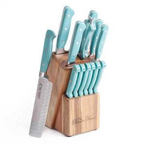 14-piece ,turquoise,the pioneer woman cowboy rustic cutlery set,