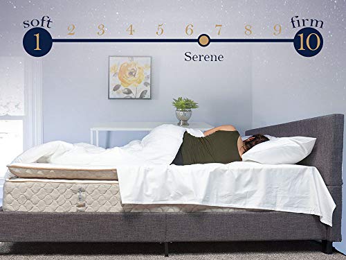 NBD Corp Serene Series 14” Dual-Firmness Hybrid Mattress by WonderDreamz with Luxury Memory Foam Pillow Top & Individually Encased Pocket Springs. CertiPur-US Certified w/Sleep Trial (Twin_XL)