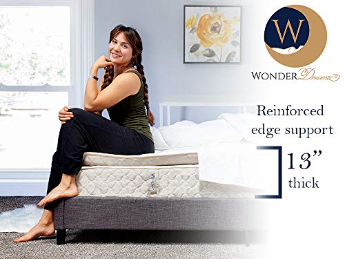 NBD Corp Serene Series 14” Dual-Firmness Hybrid Mattress by WonderDreamz with Luxury Memory Foam Pillow Top & Individually Encased Pocket Springs. CertiPur-US Certified w/Sleep Trial (Twin_XL)